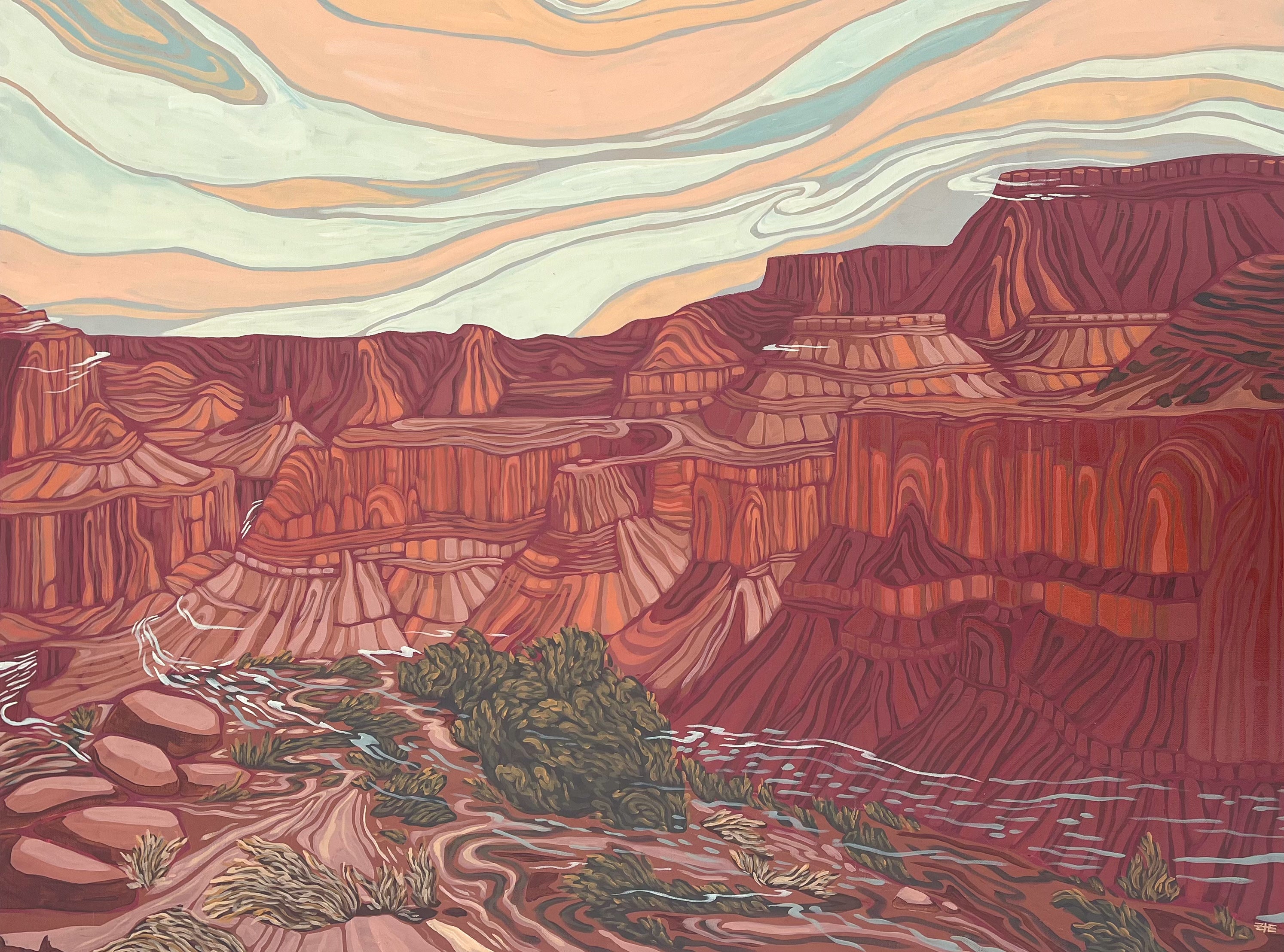 Behind the Canvas : “Through the Wind” – Art By Lizzie Wenger